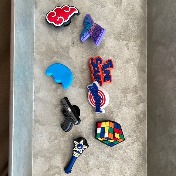 Accessories | 8 Tune Squad Random Jibbitz Gun Rubix Cube Mermaid | Poshmark